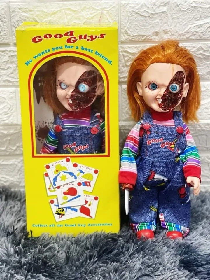 Mexican Bootleg Childs Play 3 Chucky Sliced Face Knife Hand 17” made In ...
