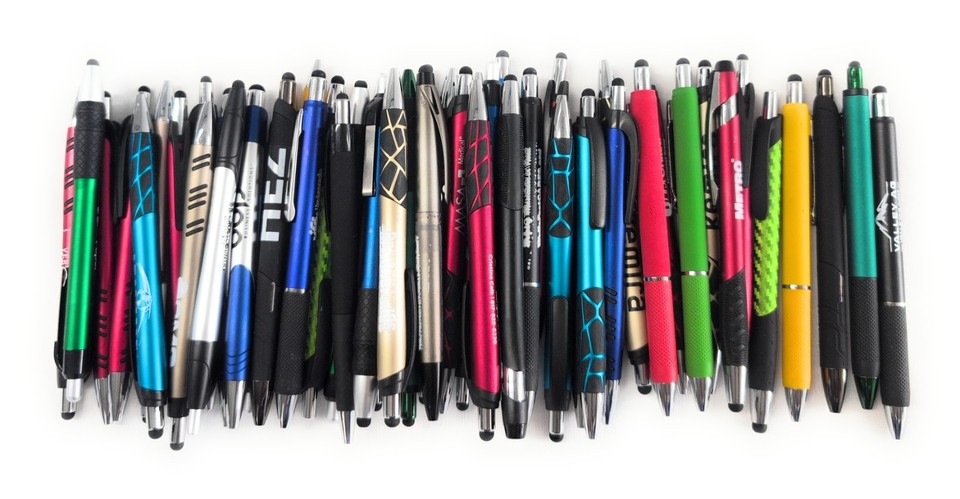 50 Misprint STYLUS TIP Retractable Click Pens HUB PEN bulk Mixed ...