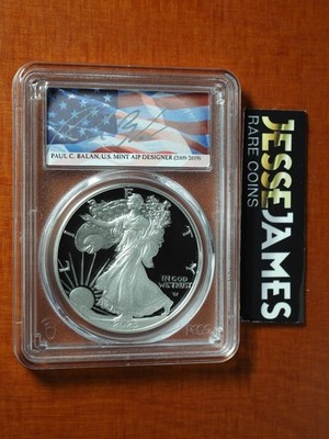2025 S PROOF SILVER EAGLE PCGS PR70 DCAM ADVANCED RELEASE PAUL BALAN ...