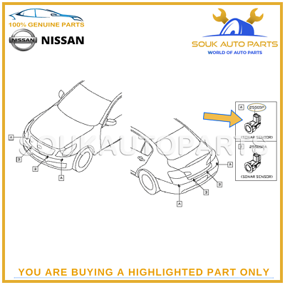 25994-1BA3E Genuine Nissan SENSOR ASSY-SONAR 259941BA3E OEM | eBay