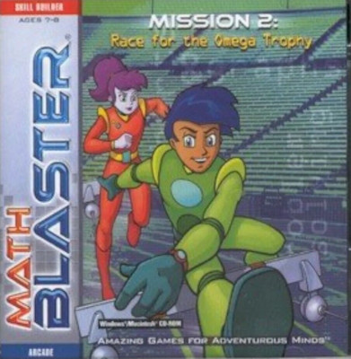 Math Blaster for 2nd 3rd grade Childrens Educational CD Software tutor ...