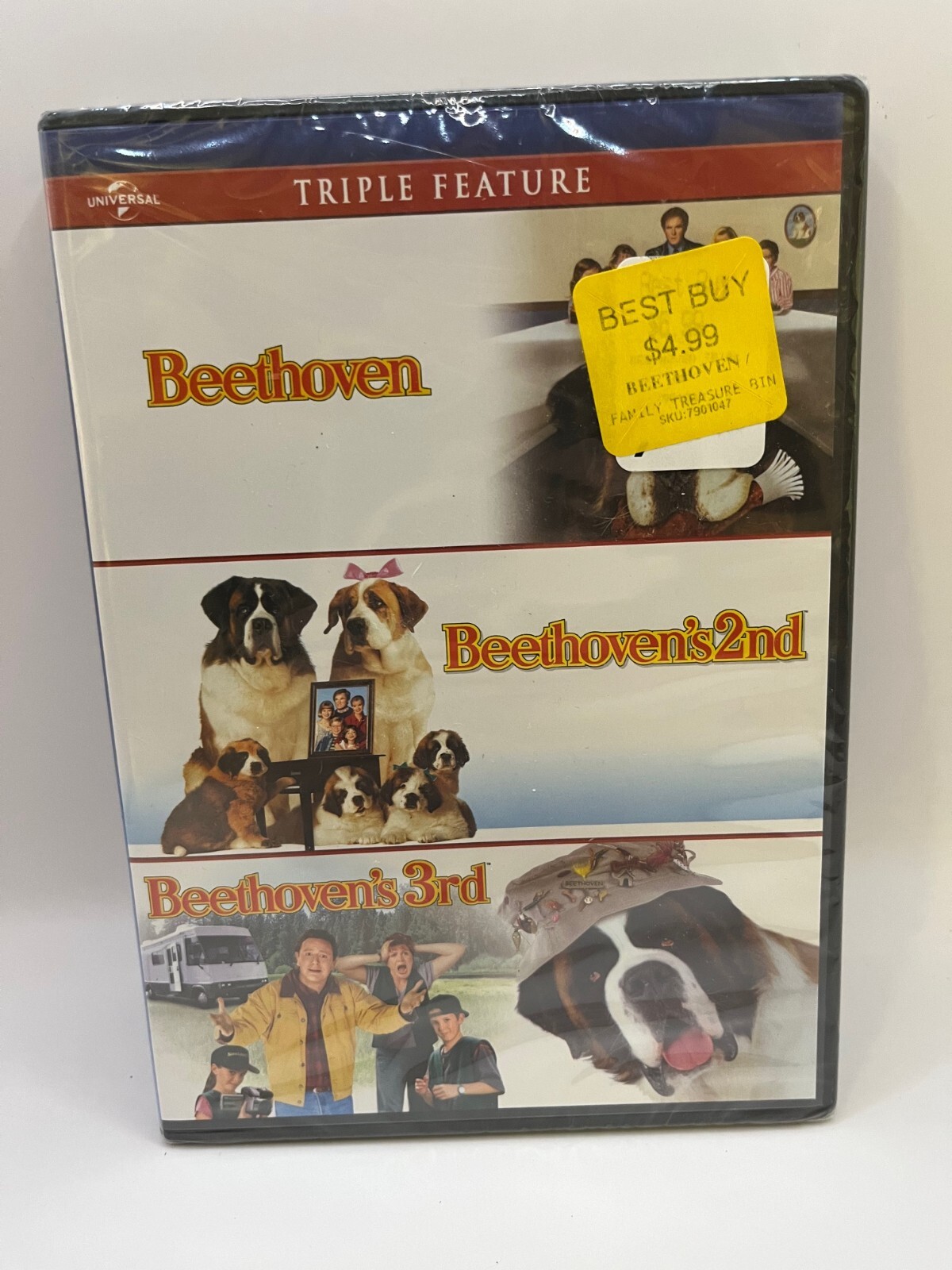Beethoven Collection 1, 2 & 3 DVD Movie Triple Feature BRAND NEW SEALED ...