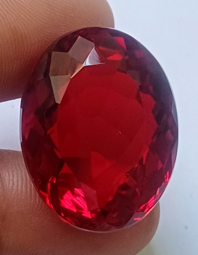 AAA+ Red Topaz 73.10 CT Oval Cut Loose Gemstone Gift for Birthday ...
