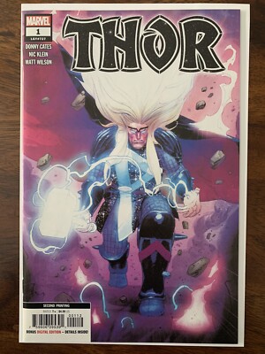 THOR #1 - Nic Klein 2nd Print - Donny Cates - 2020 - Marvel - Black ...