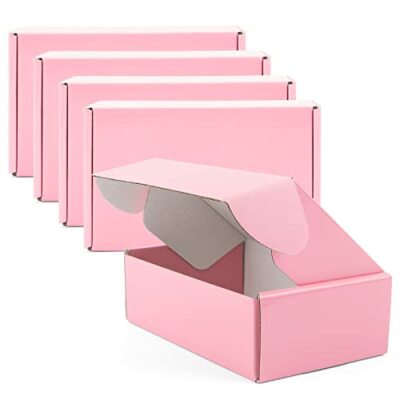 26 Pack Pink Shipping Boxes Cardboard Mailer Boxes for Packaging Gift ...