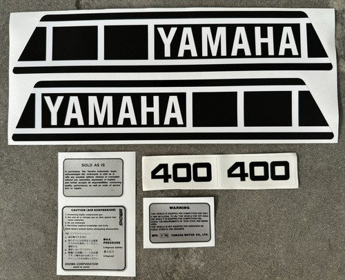 Yamaha 1979 YZ400F Full Decal Set / Sticker Kit / Yamaha Speed Blocks ...