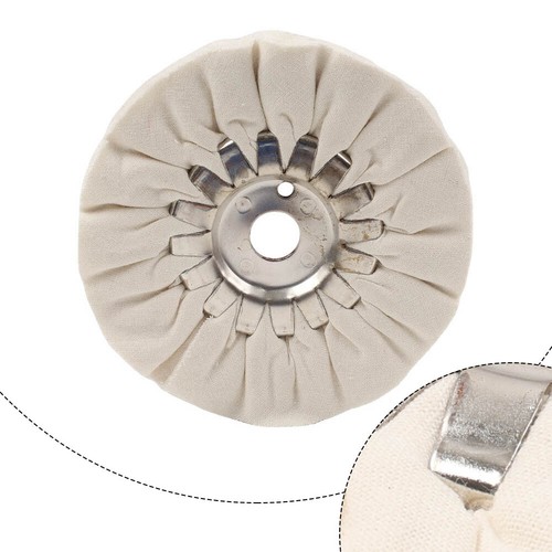 5 inch Cotton Airway Buffing Polishing Wheel 16mm Bore For Rotary Tool ...