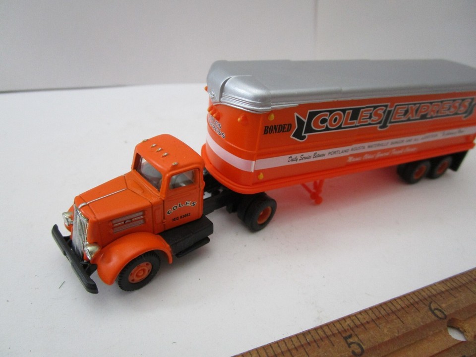 CMW HO 1/87 Scale Coles Express Transport Truck Trailer Set For Train ...