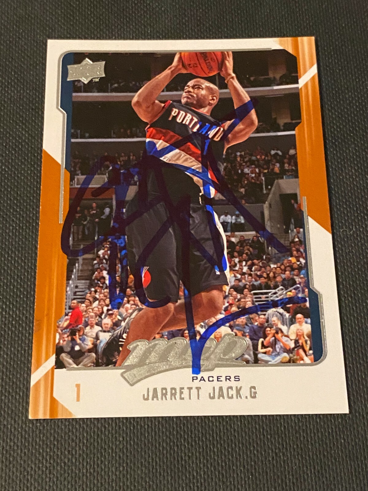Jarrett Jack Signed 2008-09 Upper Deck UD MVP Card Auto Pacers NBA ...