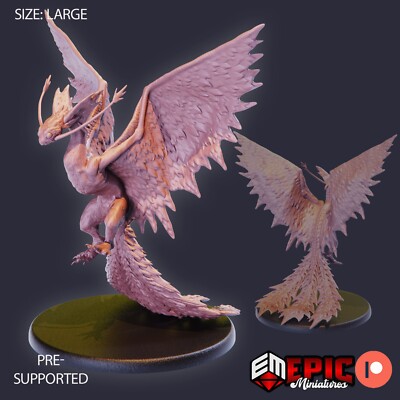 Snow Wyvern A | Epic Miniatures | RPG D&D Pathfinder Wargaming | 25 ...