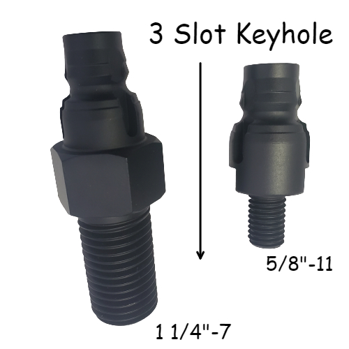 Set Hilti Core Drill Bit Adapters -3 Slot to 1 1/4"-7 or 5/8"- 11 bit ...