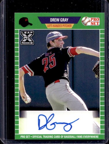2021 Leaf Pro Set Blaster Drew Gray Green XRC Auto Autograph #PS-DG1 ...