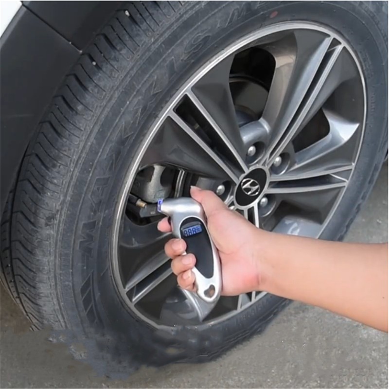Electronic LCD Display Digital Car Tire Air Pressure Gauge Tester ...