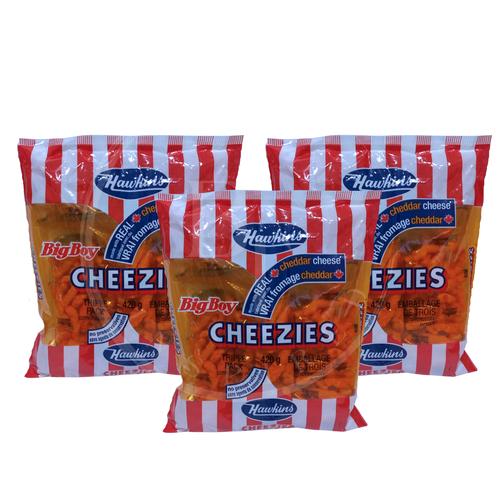 Hawkins Cheezies Big Boy Triple Pack Real Cheddar Cheese 420G, 14.8Oz - 1pk, 3pk | eBay