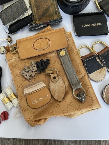 Asstd Lot Vtg Gucci Fendi Junk Bag Replacement Parts Logos Hardware ...