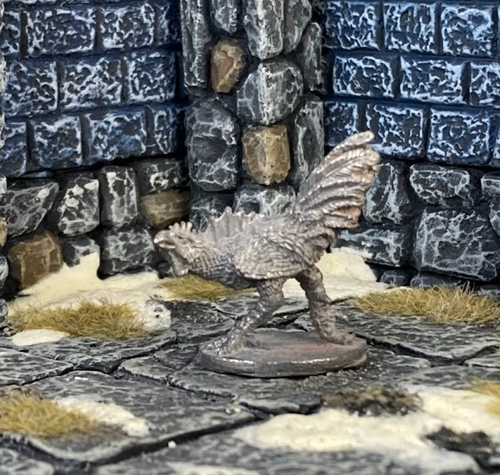 Vintage COCKATRICE metal figure AD&D monster Julie Guthrie 1985 ral ...