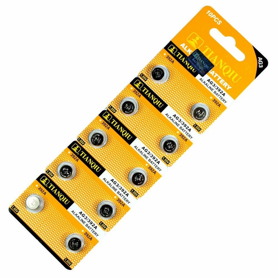 10 Pack *2028* AG3 LR41H 392H LR376 CX42 1.5V Alkaline Battery Watch ...