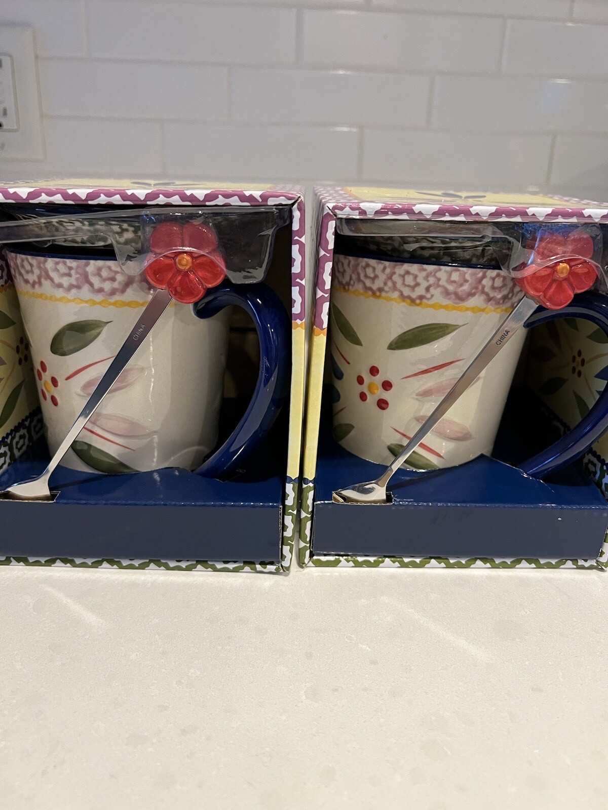 Temptations Old World Ceramic Mugs - Gift Box Included 2- 14oz Mugs | eBay