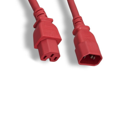 8Ft RED Power Cord for Cisco ONS 15500 Series PSM Jumper Cord to PDU ...