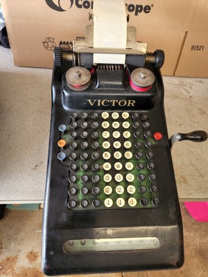 Cash Register, Adding Machines - Vintage Victor Adding Machine