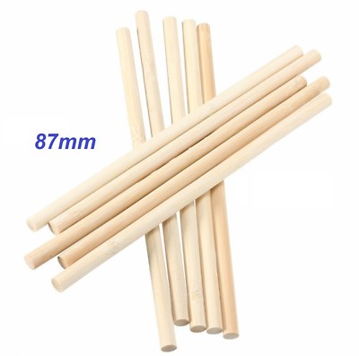 200 - 87mm ROUND WOODEN LOLLIPOP STICKS - CRAFTS - MODEL MAKING ...
