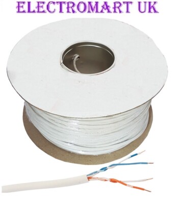 BT TELEPHONE CABLE WIRE 2 PAIR 4 CORE EXTENSION SOLID COPPER 200M DRUM ...