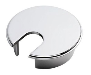 Cable Desk Tidy Outlet Grommet 63mm Polished Chrome Brass Satin Chrome ...