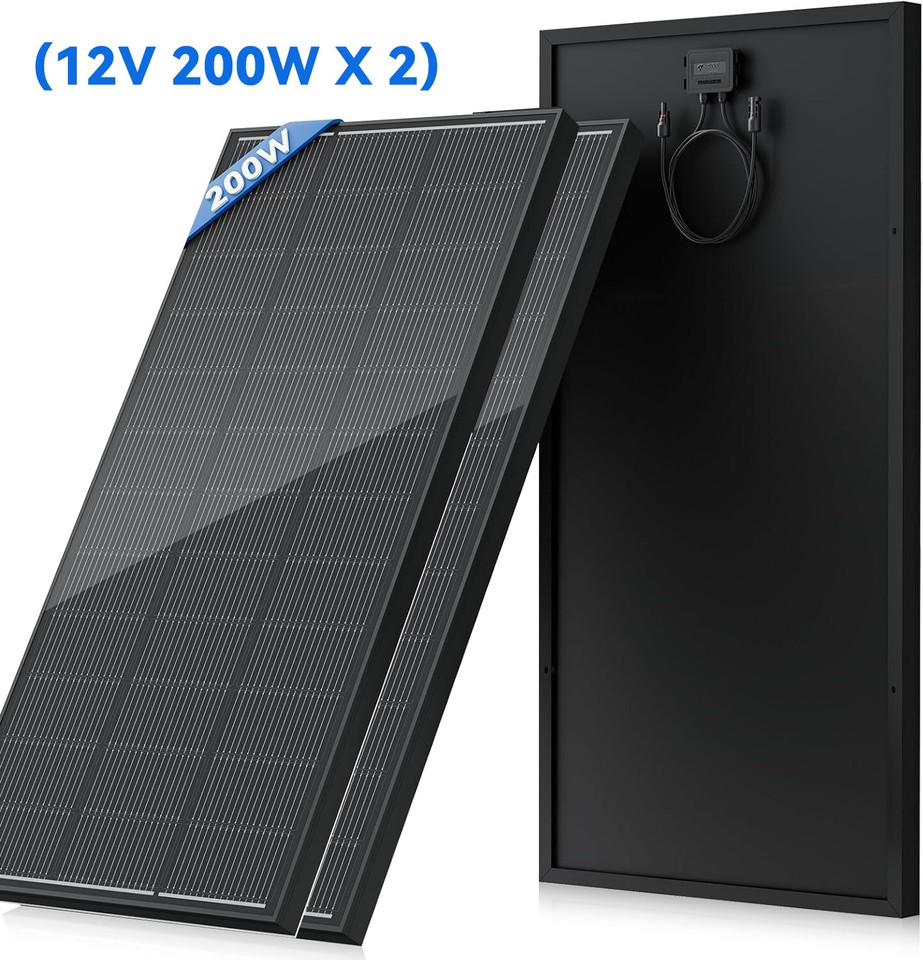 200W 400W 800W 1000W Watt Mono Solar Panel 12V Off-Grid Battery Charger ...