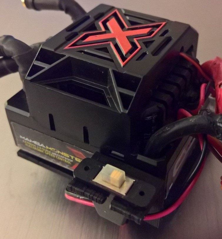 Raised ESC Mount for Castle Mamba Monster X ESC (Traxxas "1/10" scale ...