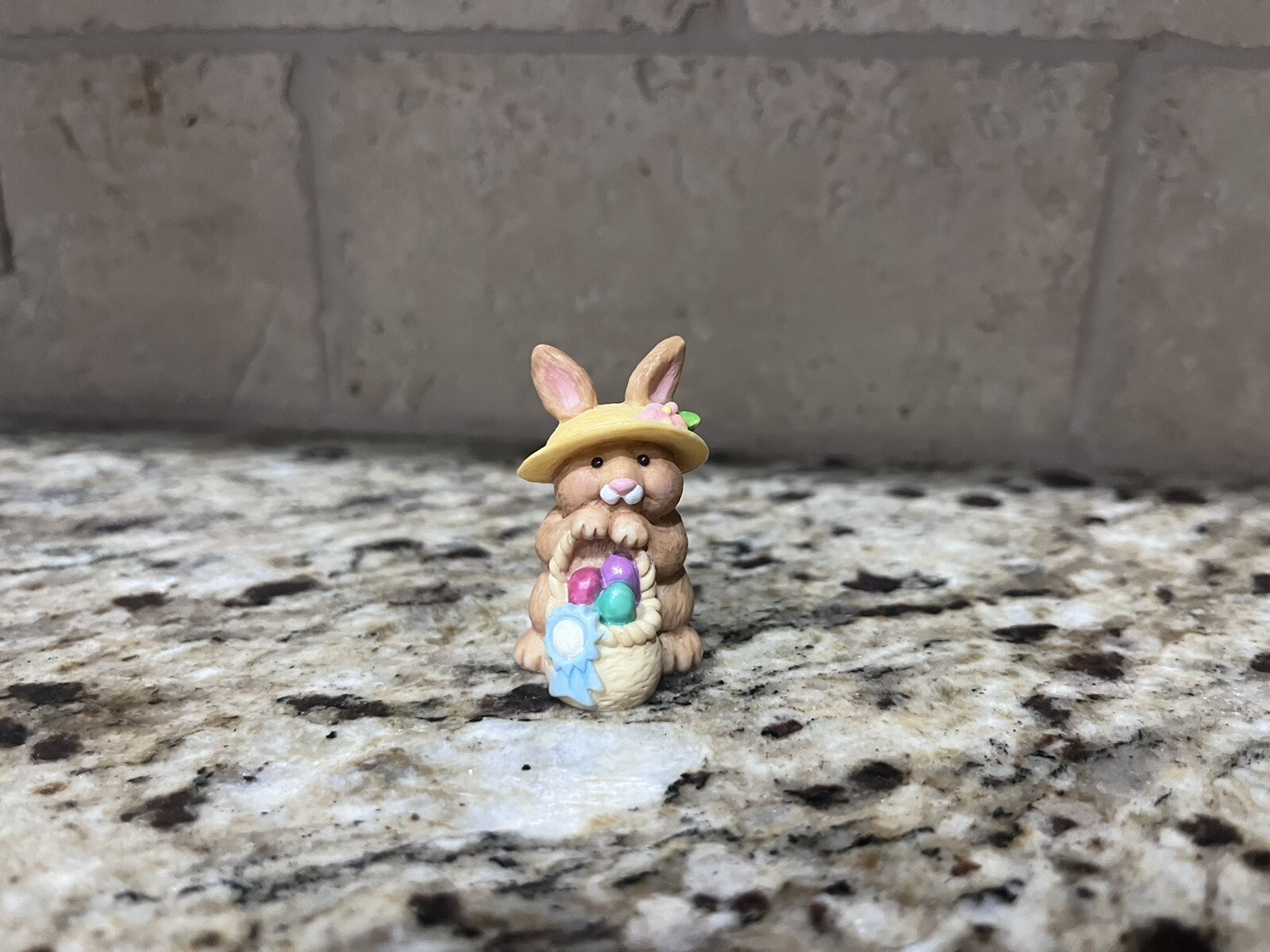 Hallmark Merry Miniatures Blue Ribbon Bunny Rabbit Vtg 1996 Easter Egg ...