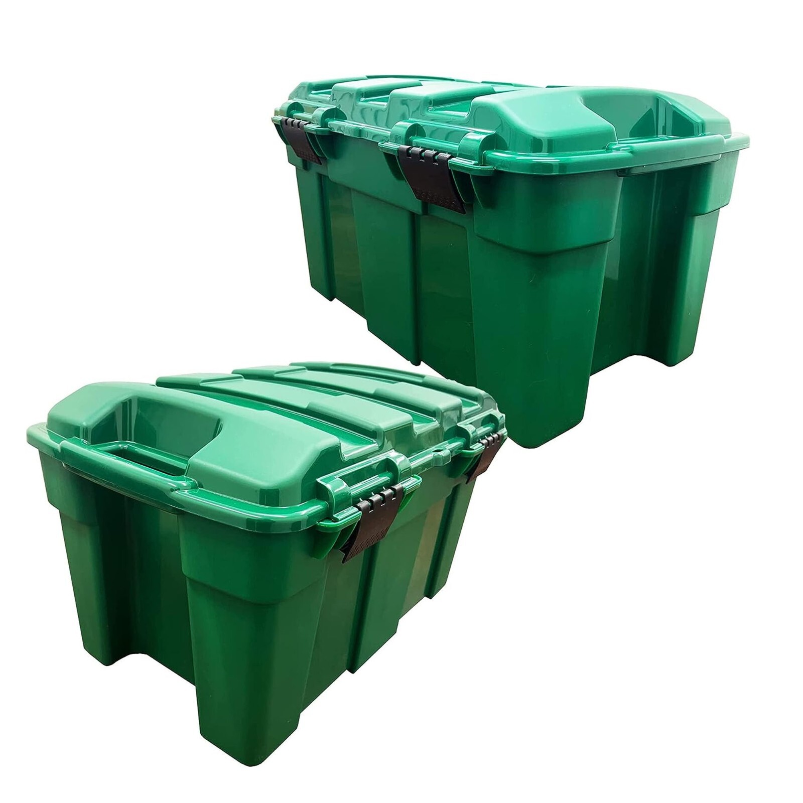 Large Capacity 40 Litre Indoor Outdoor Garage Green Garden Storage Box ...
