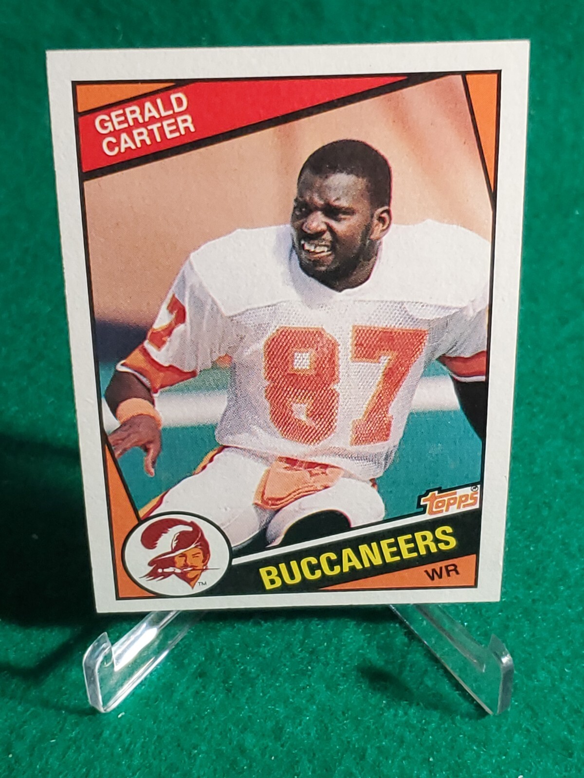 1984 Topps Gerald Carter #365 Tampa Bay Buccaneers Texas A&M NFL WR | eBay