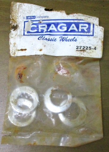 NOS! Cragar Classic Wheels! Chrome Offset Lug Nut Washers! Set of 4 ...