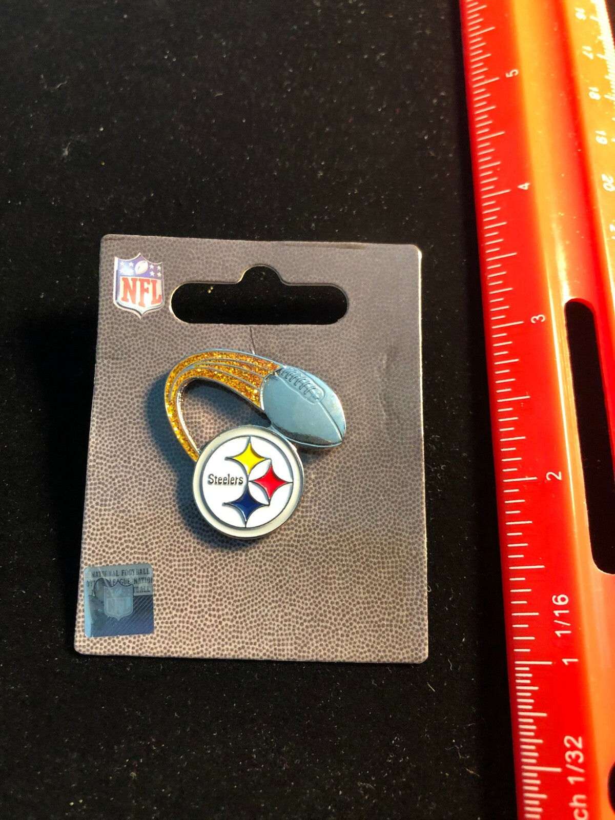 NEW Pittsburgh Steelers Glitter Trail Pin - Butterfly Pin Back - NFL ...