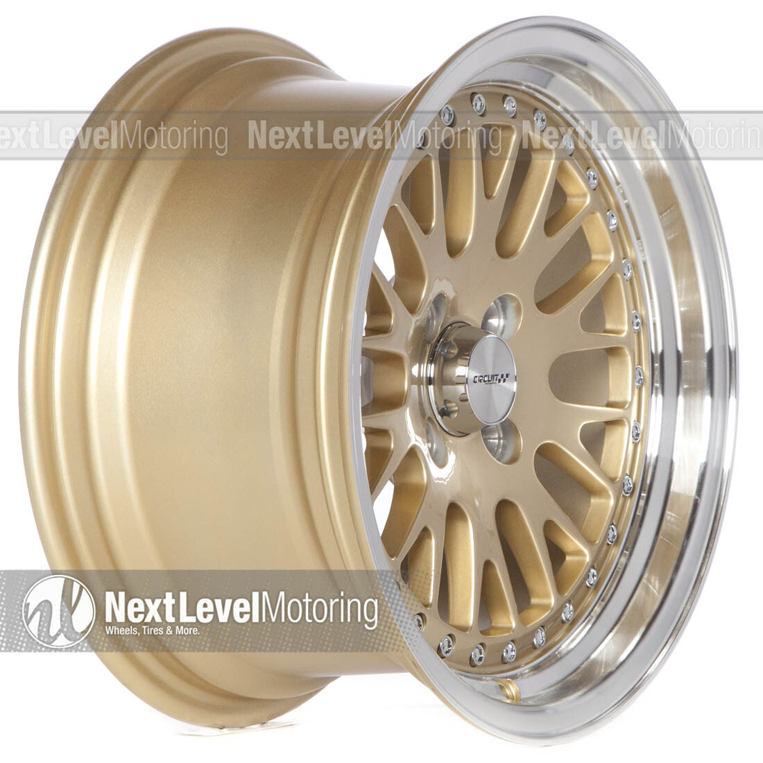 Circuit CP21 15x8 4-100 +25 Gold Wheels Fits Acura Integra DC2 GSR JDM ...