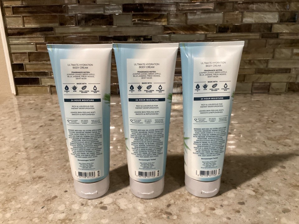 Bath & Body Works JUNIPER BREEZE Ultimate Hydration Body Cream LOT x3 FREE SHIP | eBay
