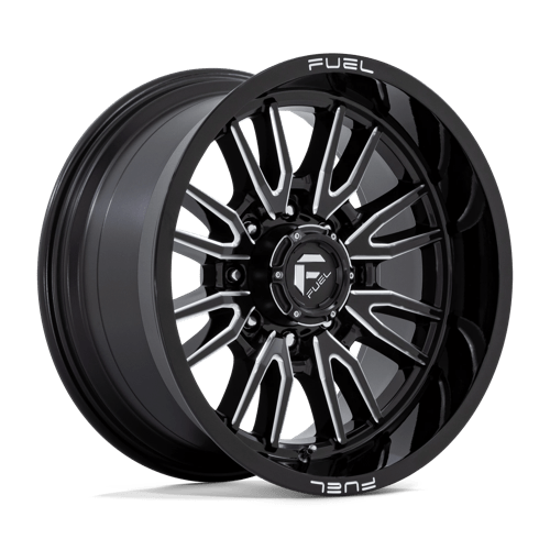 Fuel D761 Clash Gloss Black Milled 1-Piece Wheels: 20x10, 8x165.1/8x6.5 ...