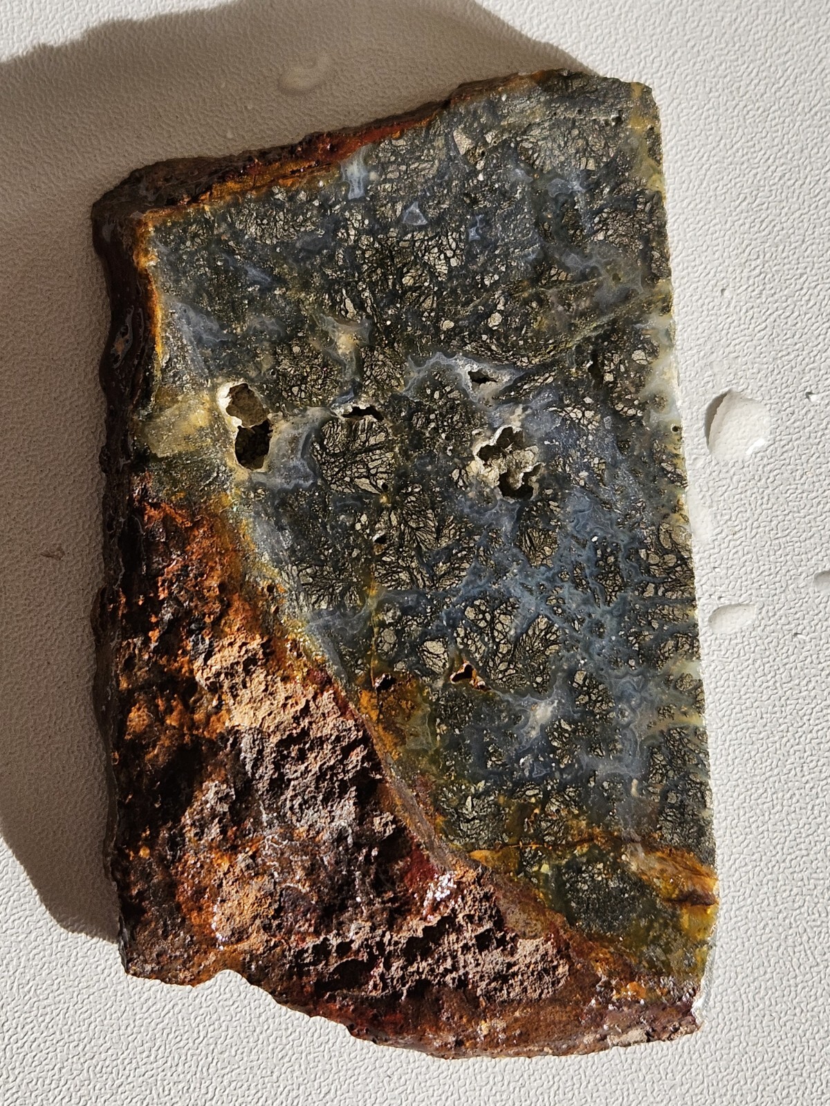 Nipomo marcasite in agate lapidary slab California 78 Grams | eBay