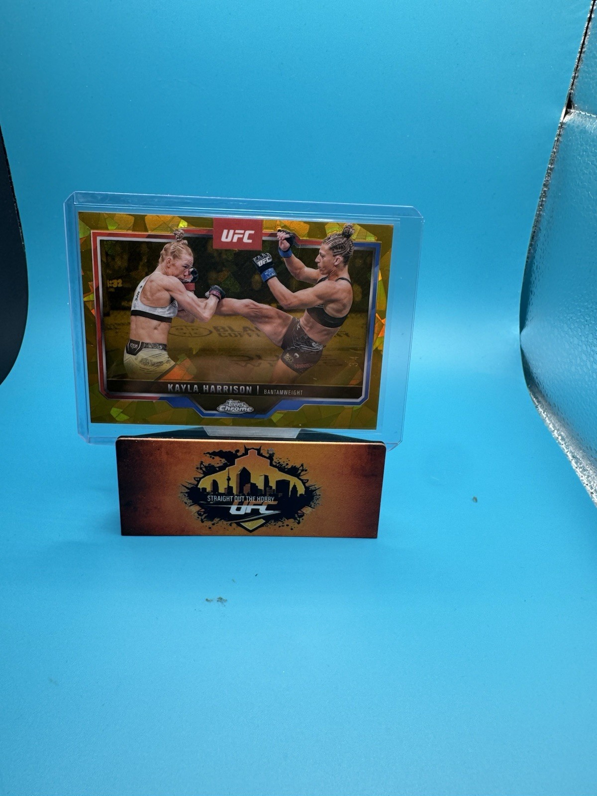Kayla Harrison 2025 Topps Chrome UFC #172 Gold Refractor /50 Price ...