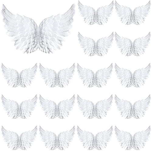 3D Plastic Angel Wings for Crafts Christmas Tree Ornaments White ...