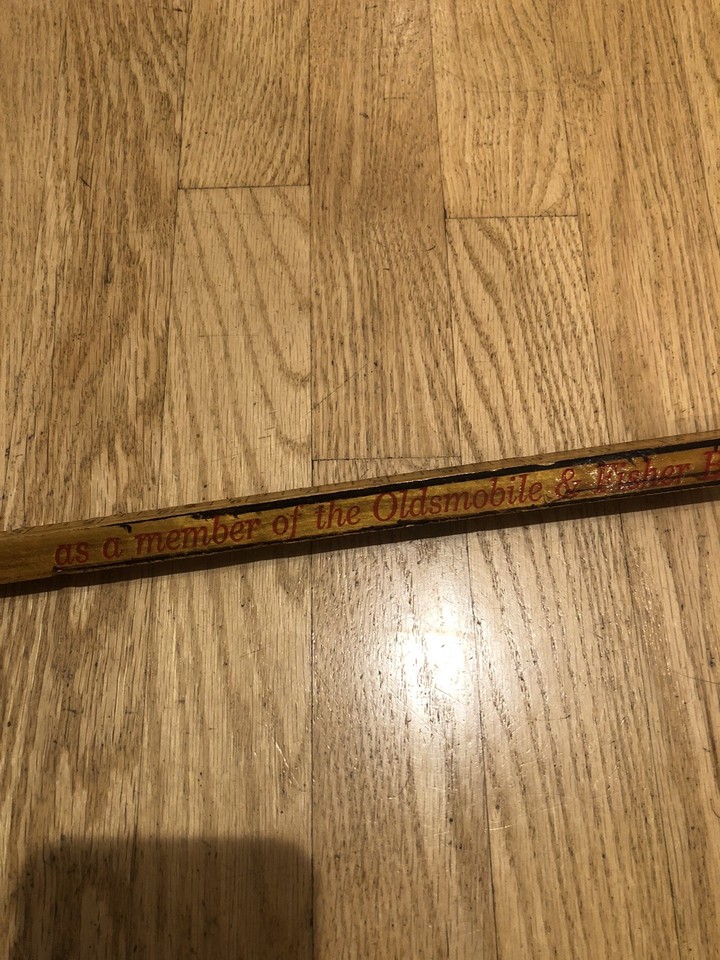 Vintage Square Wood Walking Yardstick OLDSMOBILE CHICAGO CORNER OLDS ...