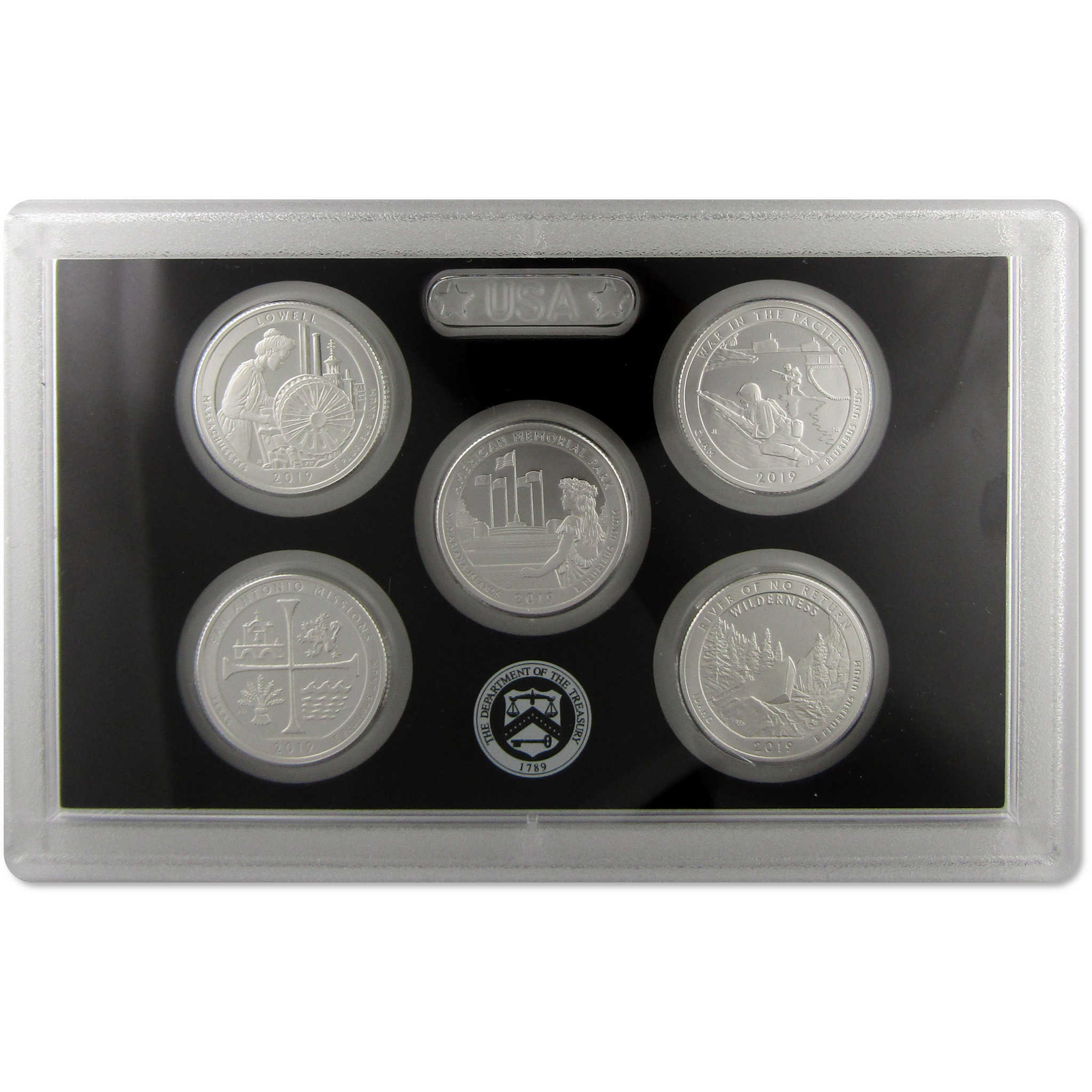 2019 Silver Proof Set U.S Mint OGP COA with 2019-W Reverse Proof Penny ...