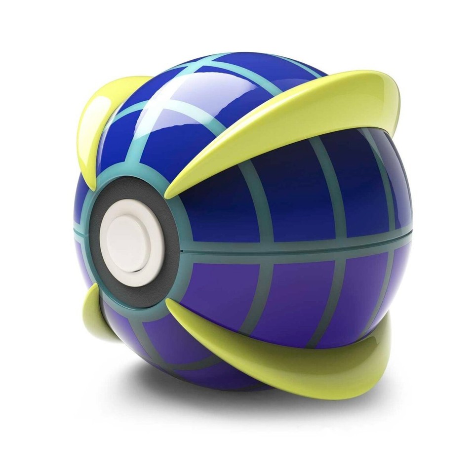 Pokemon Die-Cast Beast Ball Replica The Wand Figure Blue Pokeball Sun ...