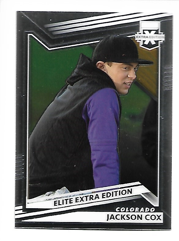 2022 Panini Elite Extra Edition Chrome Prospect Rookie Jackson Cox #50 ...