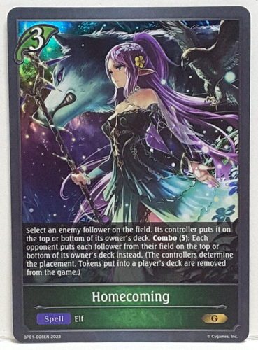 Anglais Shadowverse Homecoming BP01-008EN G Advent De Genesis | eBay