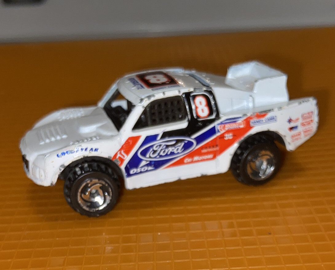 Hot Wheels 1997 Bad Mudder #8 Ford Truck Rare Original Old Car White ...