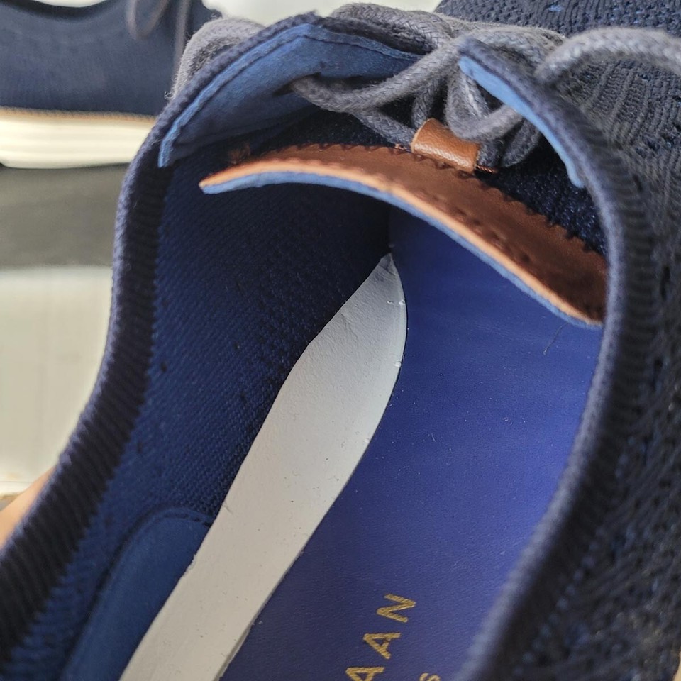 Cole Haan Shoes Model C27960 size 8.5 blue Wing Toe oxford sneakers ...