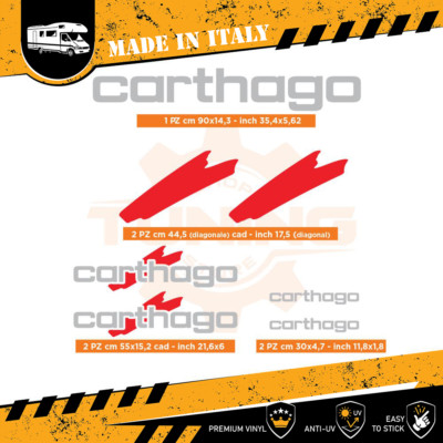 Stickers Decals Camper Carthago - A | eBay UK