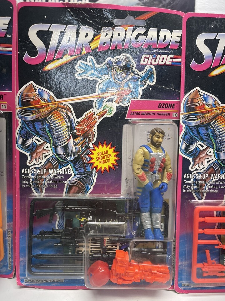 VINTAGE G.I. JOE STAR BRIGADE ACTION FIGURE LOT (3) PAYLOAD, ASTRO ...
