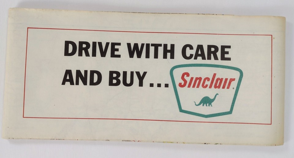 Vintage 1970's Sinclair Oil Company Central & Western United States ...